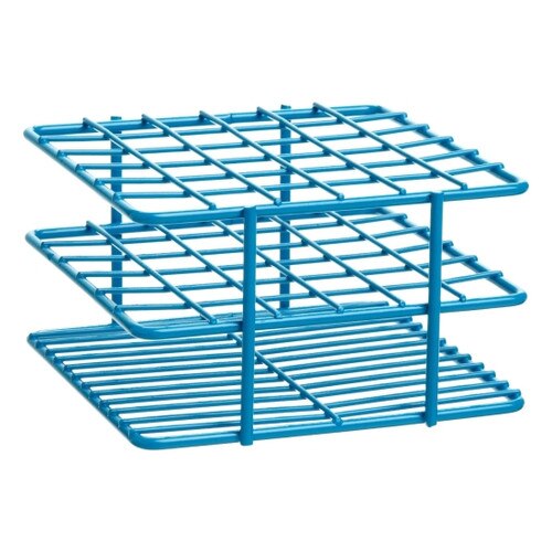 Bel-Art 187881301 POXYGRID® Half Size Epoxy Coated Wire Test Tube Rack 10 t