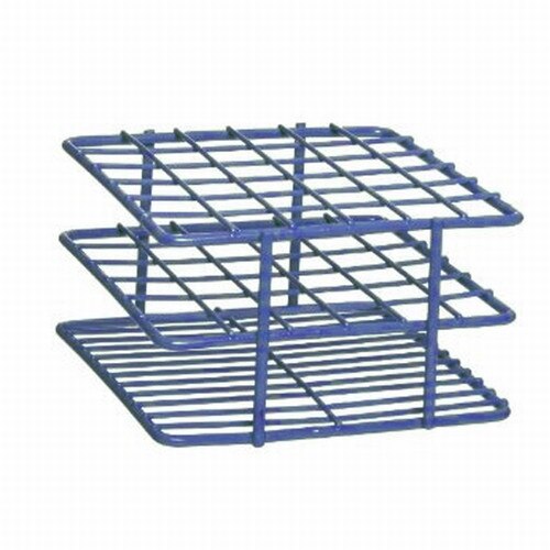 Bel-Art 187882001 POXYGRID® Half Size Epoxy Coated Wire Test Tube Rack 18 t