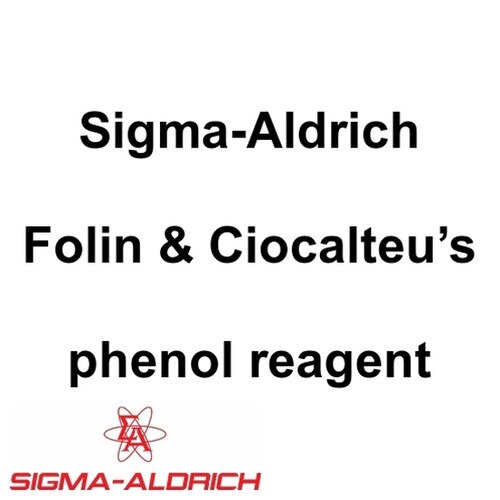 Sigma Aldrich F9252-1L Folin & Ciocalteu’s Phenol Reagent, 2 Normal, 1L Bot