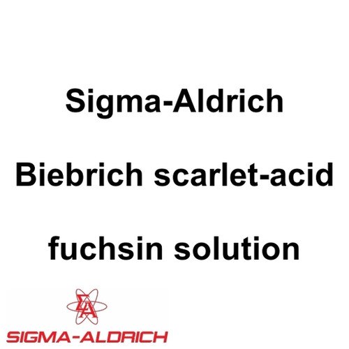 Sigma HT151-250ML Biebrich Scarlet Acid Fuchsin Solution, 250mL Bottle