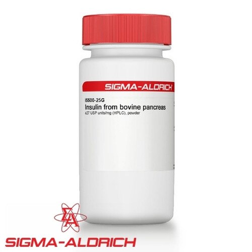 Sigma Aldrich I5500-1G Insulin from Bovine Pancreas, Powder, ≥25 USP Units/