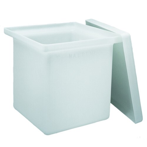 Nalgene® 14100-0015 Heavy Duty Rectangular Tank with Cover, LLDPE, 11 Gallo