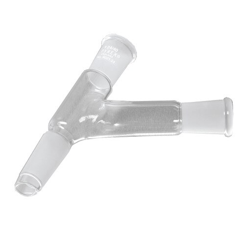 Corning® 9021-24 PYREX® 120°Angle Three Way Connecting Adapter Tube with 24