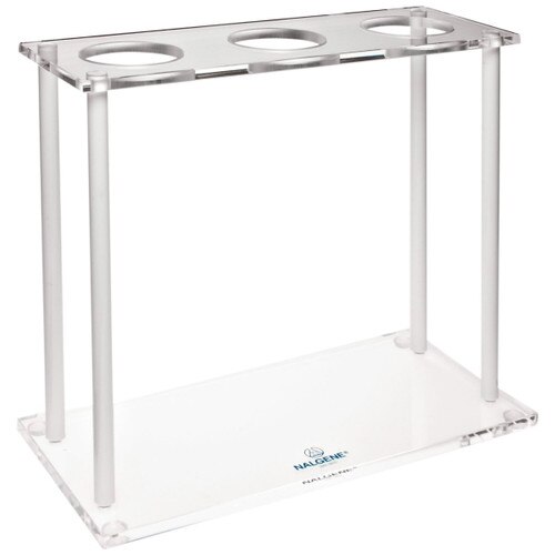 Nalgene® 1001-0010 Imhoff Settling Cone Rack, Acrylic, 3-Place Holder, Ther