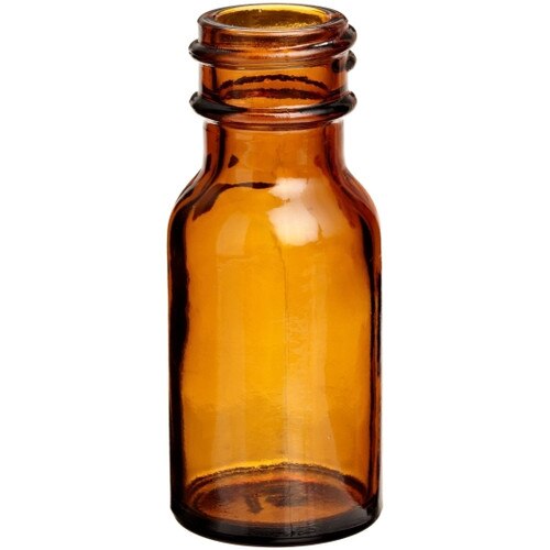 Wheaton® 219371 Amber Glass 10mL Screw Neck Diagnostic Bottle with 20-400 G