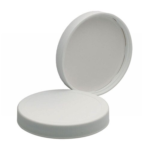 Wheaton® 239293 White Polypropylene Screw Cap with Polyethylene Foam Liner,