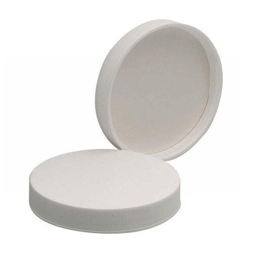 Wheaton® 239492 White Polypropylene Screw Cap with Polyethylene Foam ...