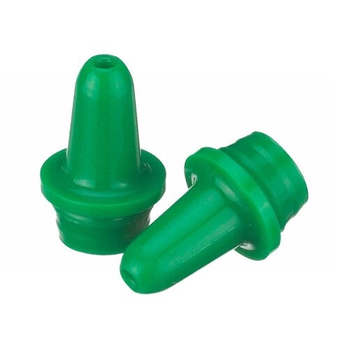 Wheaton® 242426 Extended Controlled Dropper Tip, 15mm, Green Polyethylene