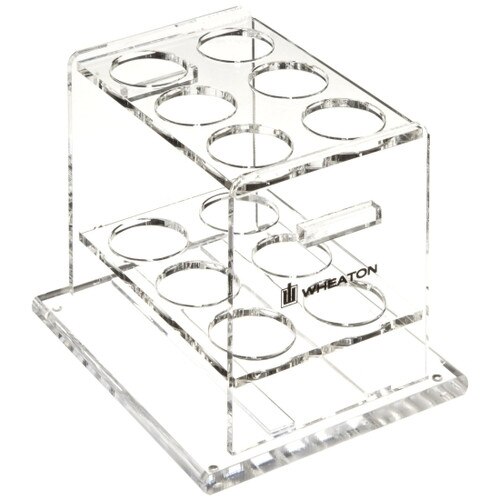 Wheaton® 805015 Hybridization Bottle Storage Rack for 35mm O.D. Bottles, Cl