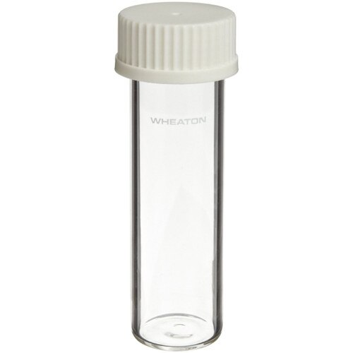 Wheaton® 805023 Safety Coated Glass 35 x 150mm Hybridization Bottle with 45