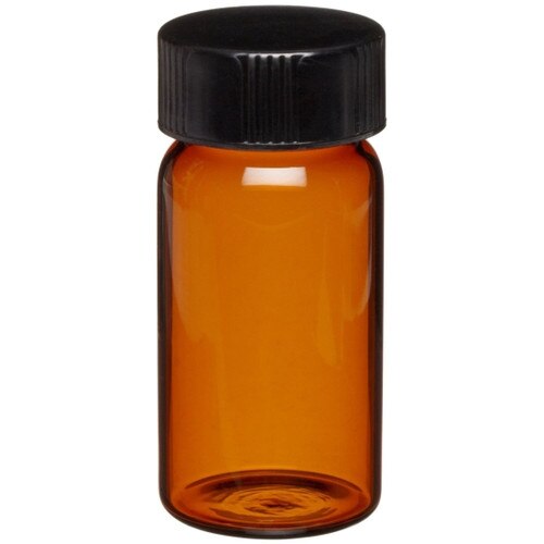 Wheaton® W224605 Lab File™ 40mL Amber Glass Sample Vials for Organic Sample