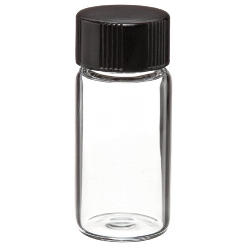 Wheaton® W225292 Lab File™ 4mL 'Shorty' Clear Glass Sample Vials for Aqueou